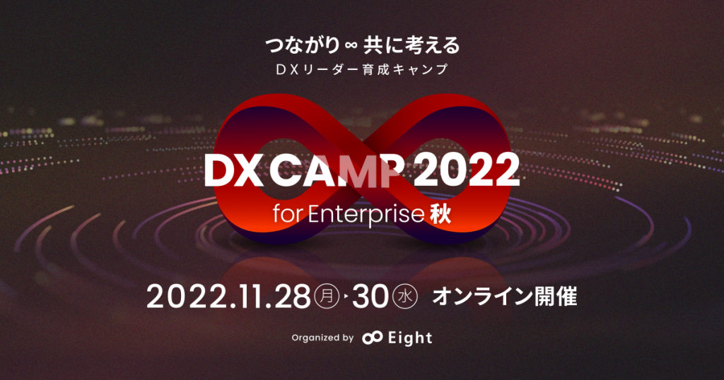 DXリーダー育成イベント「DX CAMP 2022 for Enterprise」を開催～大企業におけるDXの戦略立案から実行・推進まで、実例を交えて学べる3日間～ | Sansan株式会社